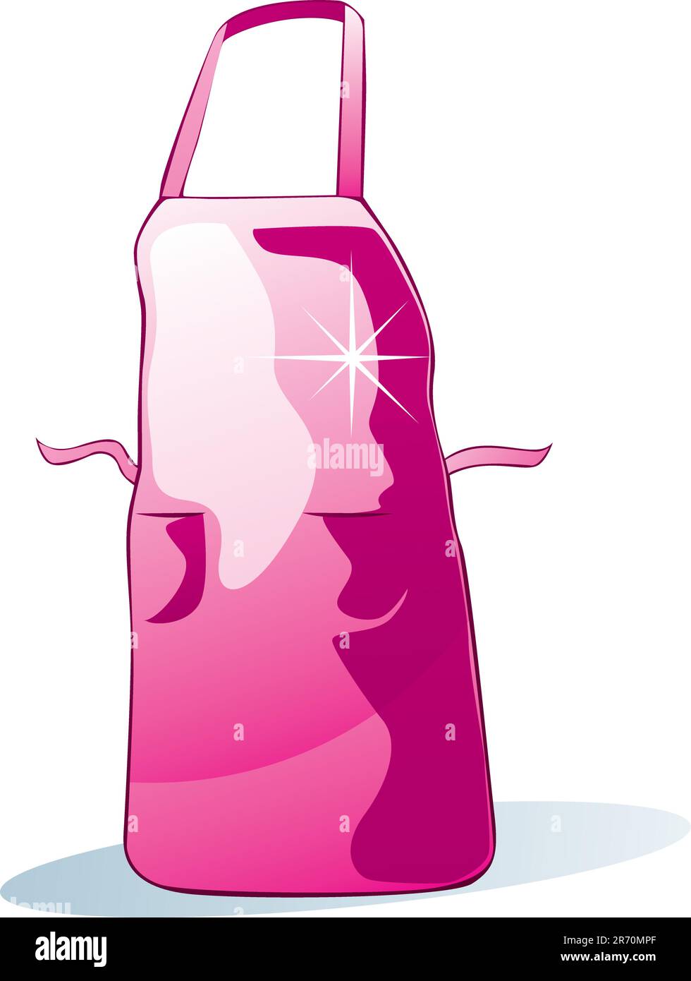 fully editable vector illustration of isolated apron Stock Vector Image ...