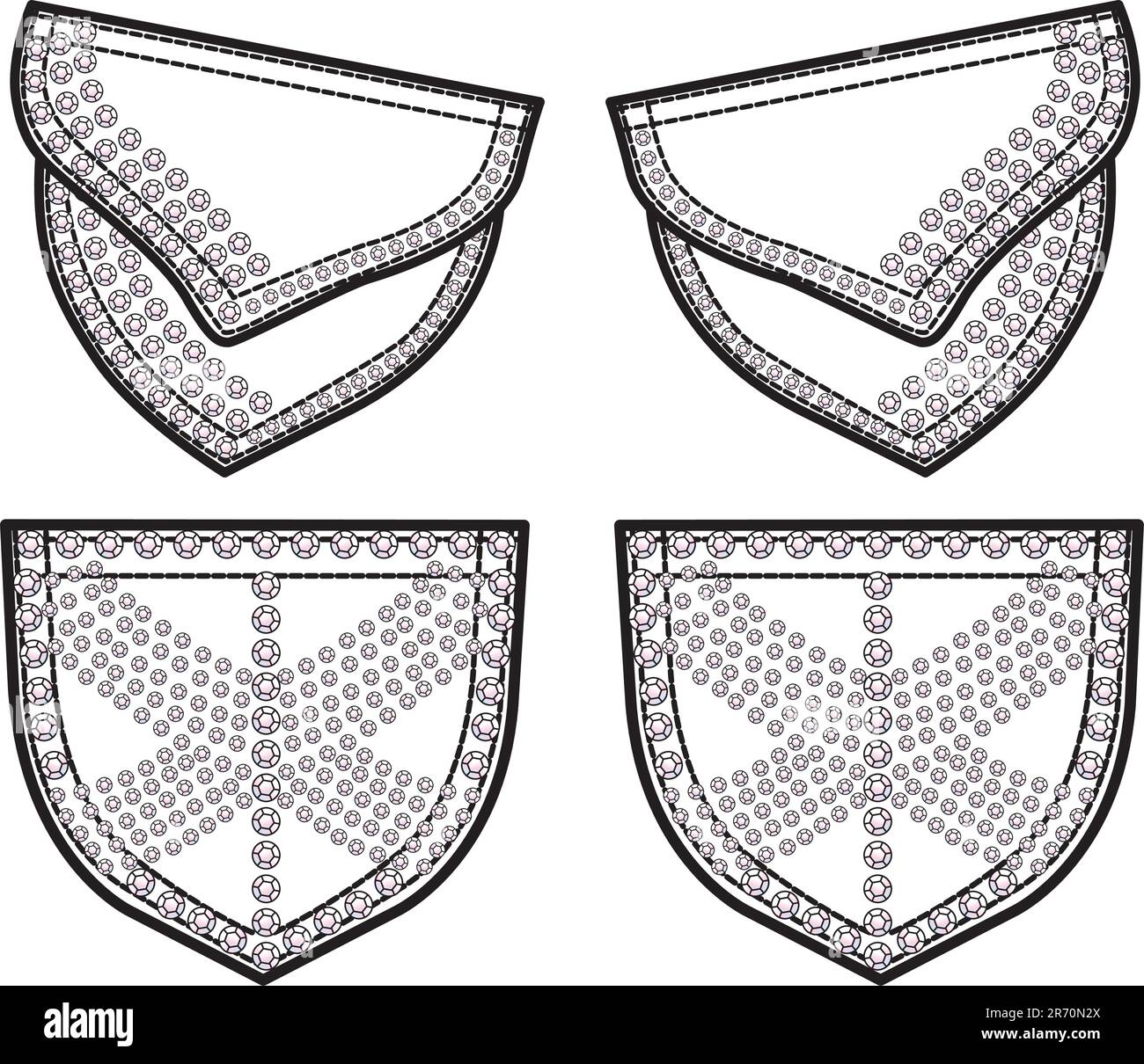 fancy back pocket design Stock Vector Image & Art - Alamy