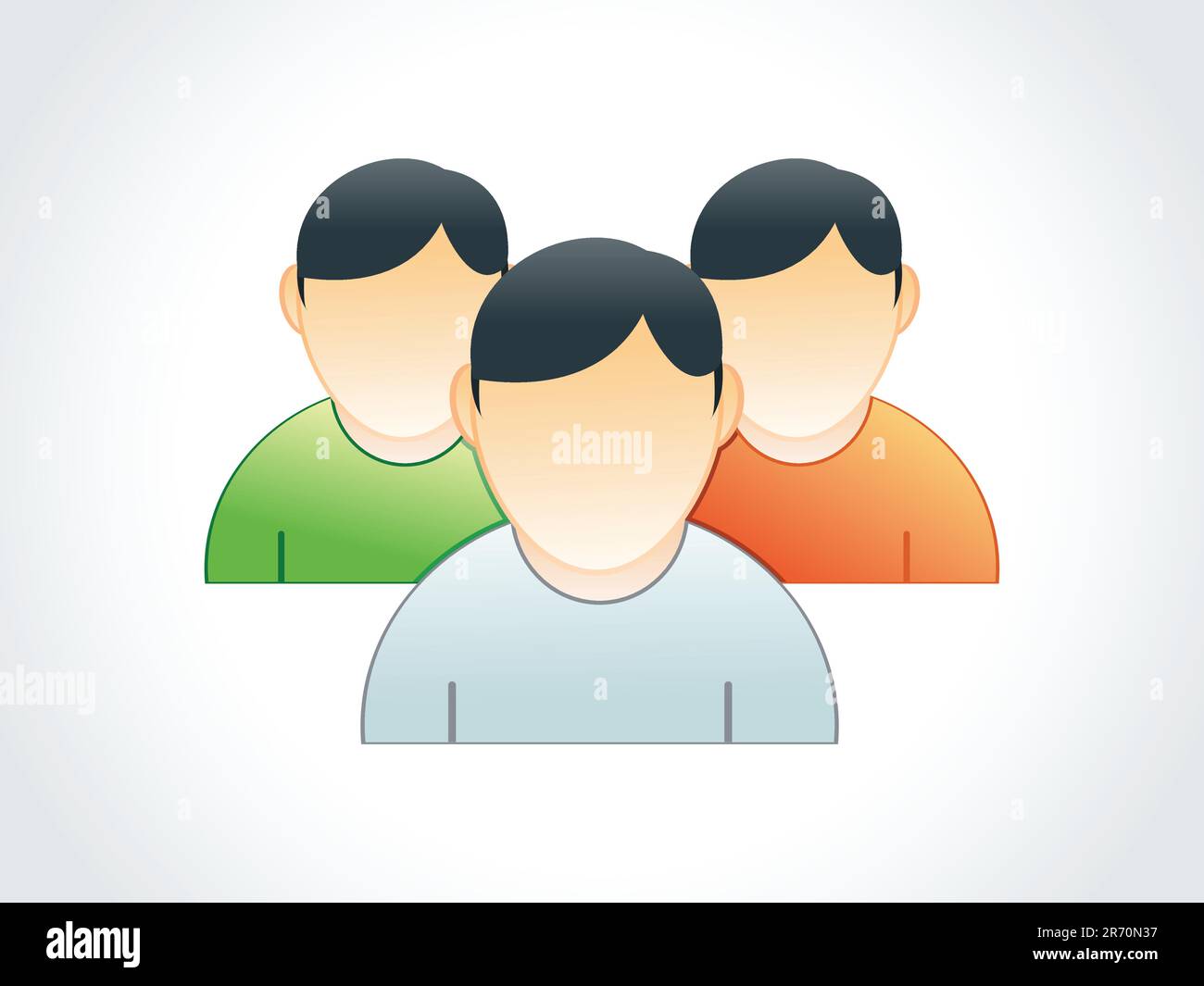 Asian red shirt man Stock Vector Images - Alamy