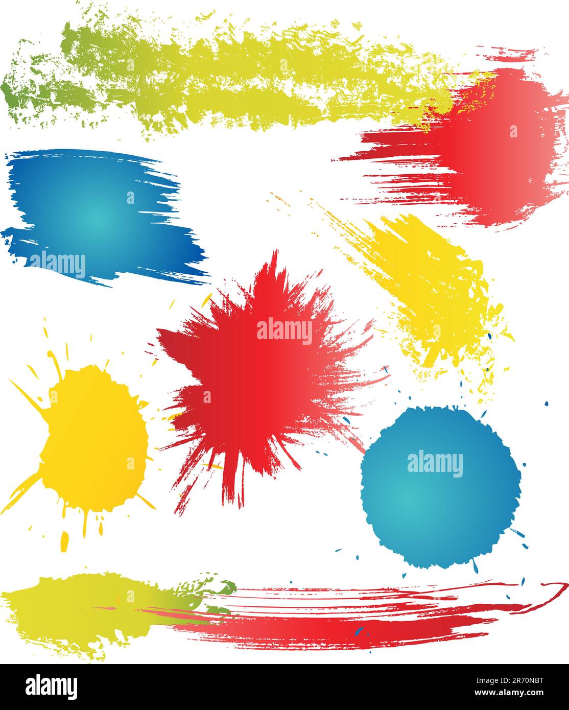 Grungy design elements in different color for your artwork Stock Vector ...