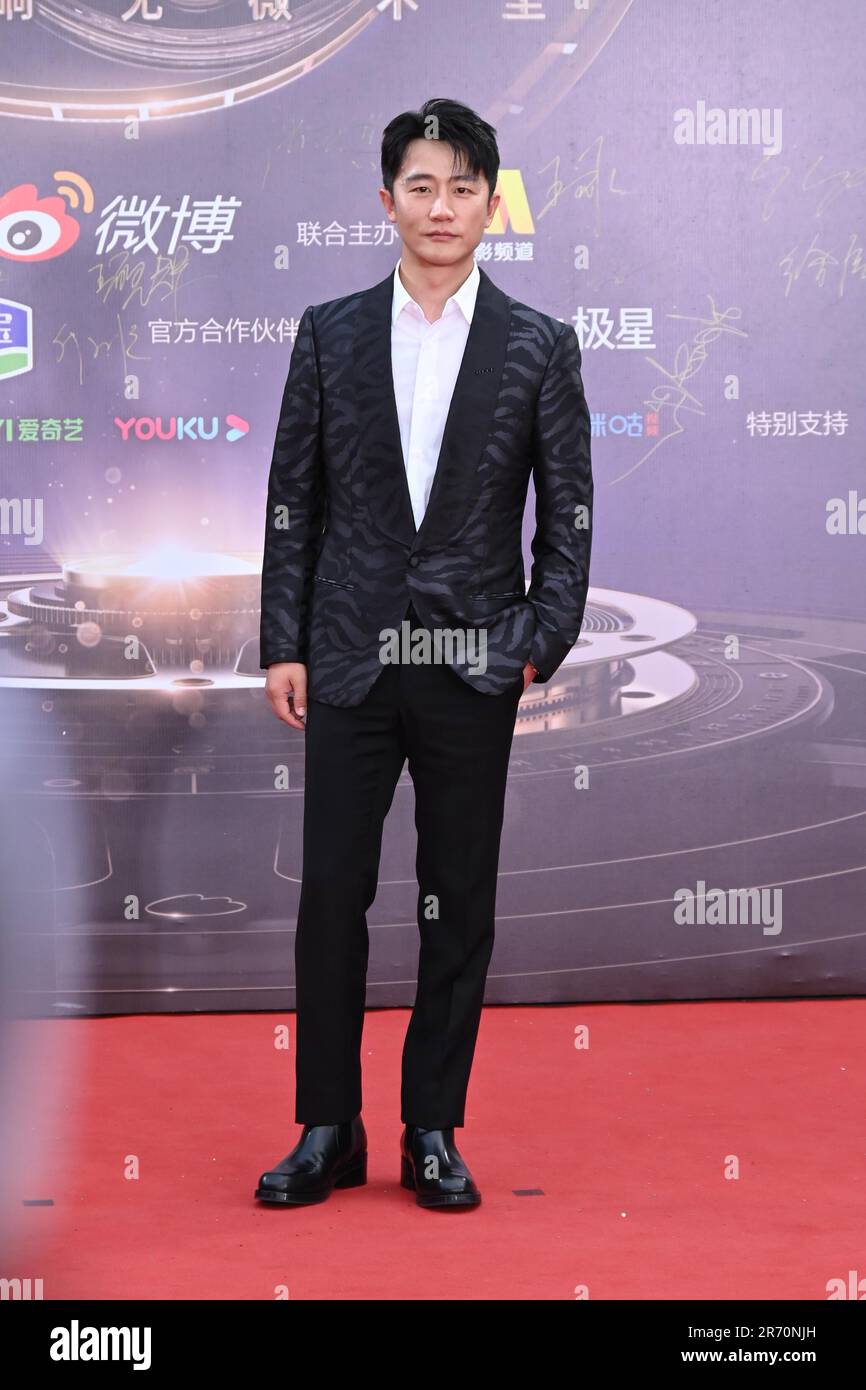 Chinese actor Huang Xuan attends the 2023 Weibo Movie Night in Kunshan ...