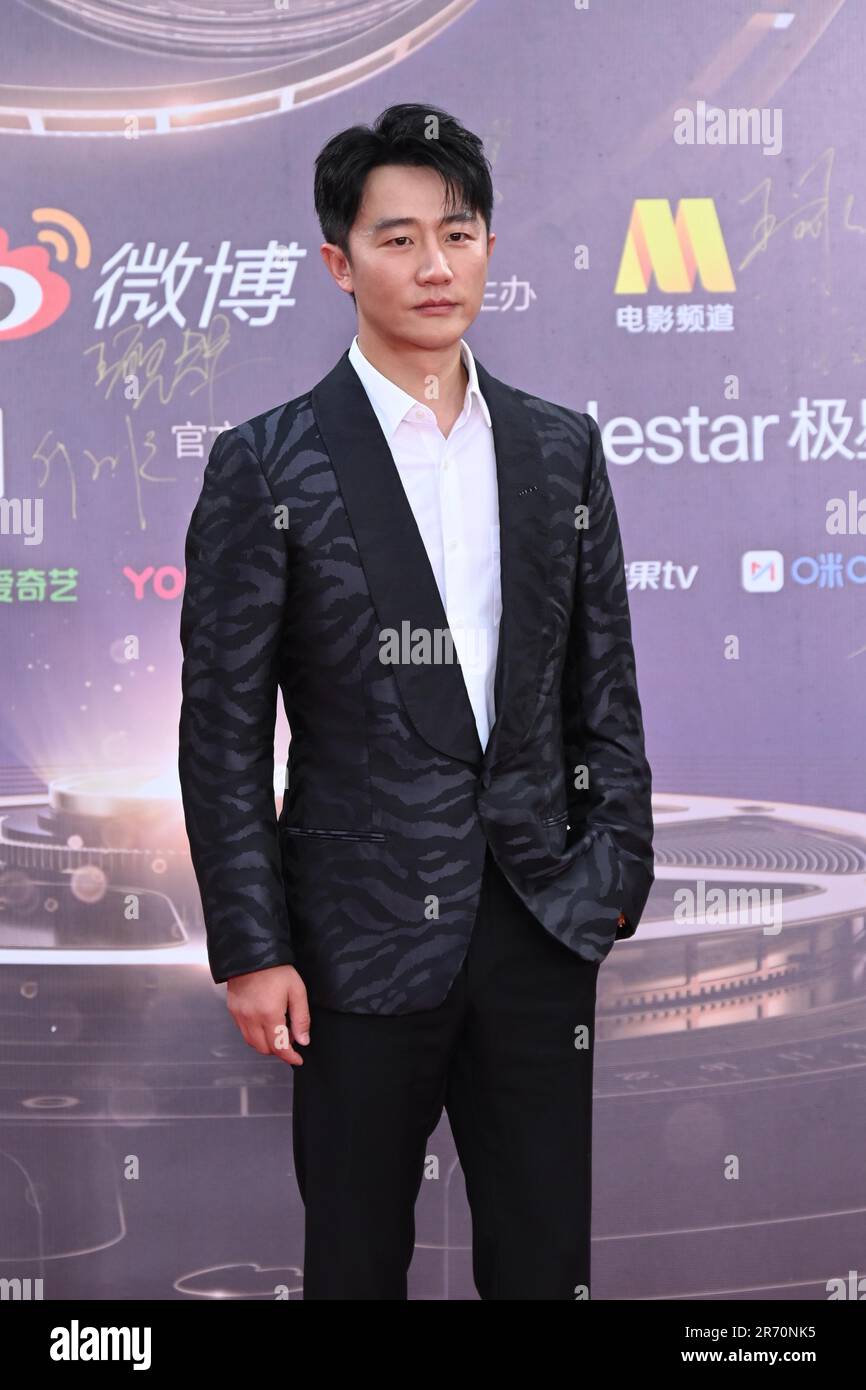 Chinese actor Huang Xuan attends the 2023 Weibo Movie Night in Kunshan ...