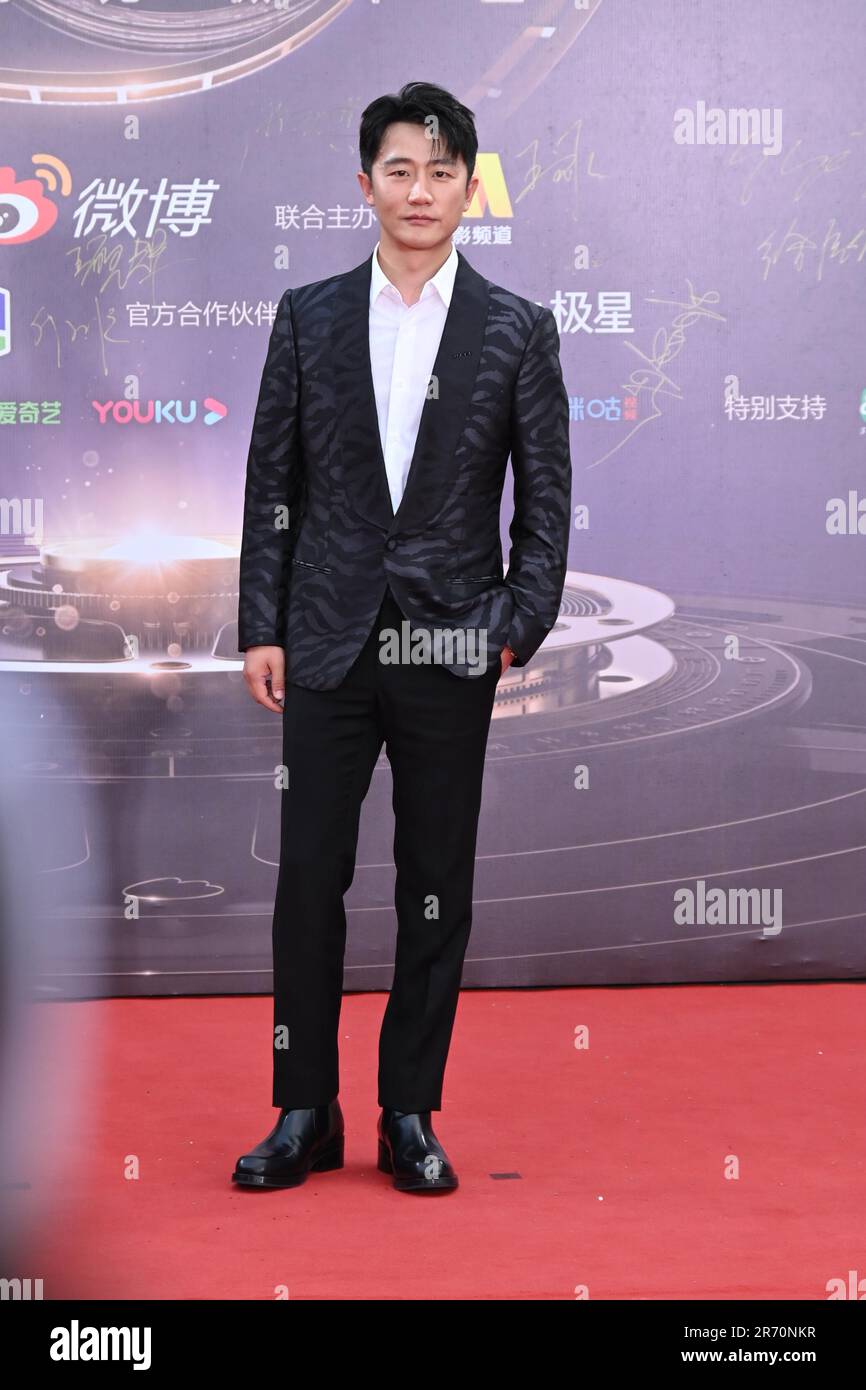 Chinese actor Huang Xuan attends the 2023 Weibo Movie Night in Kunshan ...