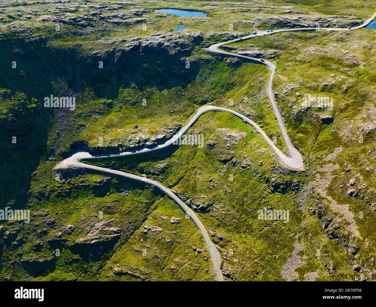 Aerial view of bealach na ba pass hi-res stock photography and images ...