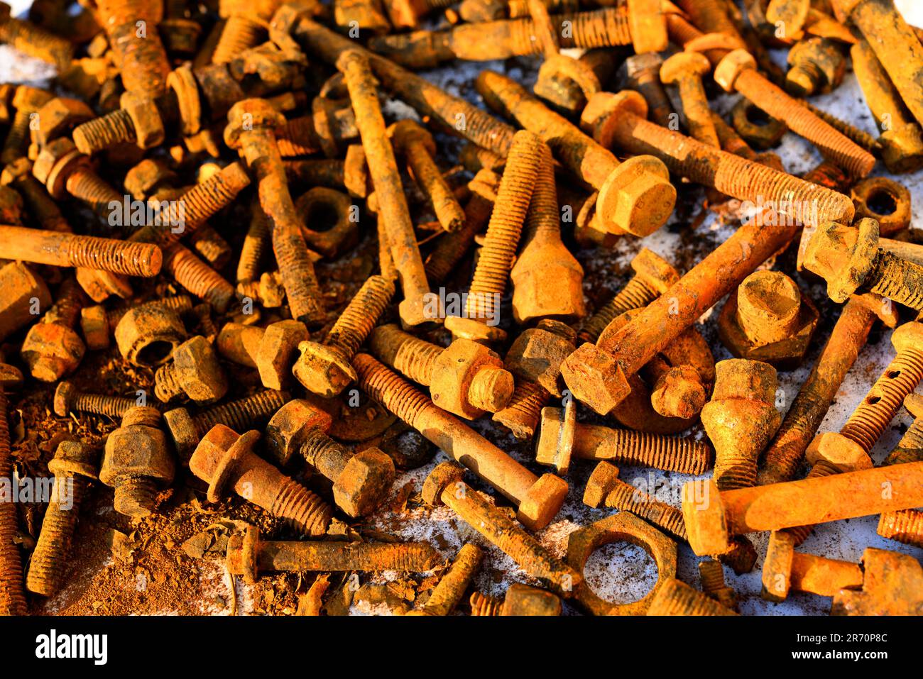 rusty nuts and bolts Stock Photo - Alamy