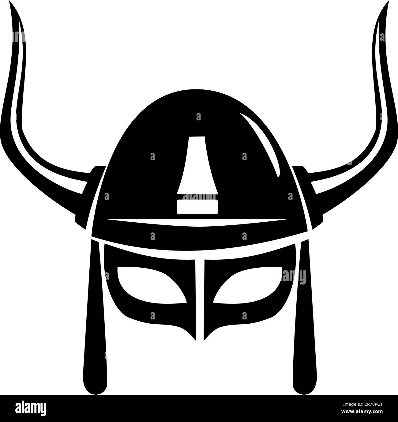 Viking helmet on white Black and White Stock Photos & Images - Alamy