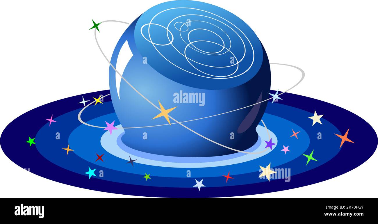 crystal ball of stars vector isolated on white background Stock Vector ...