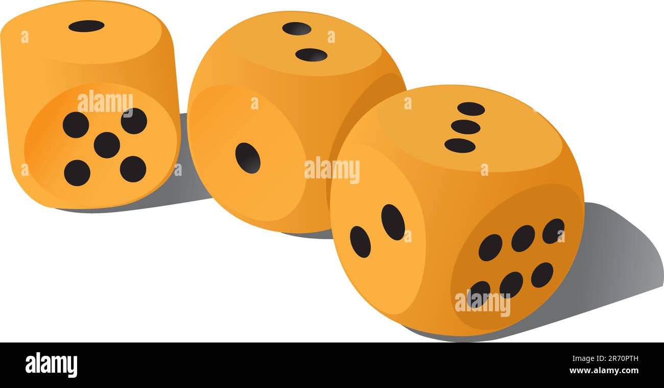1 6 dice Stock Vector Images - Alamy
