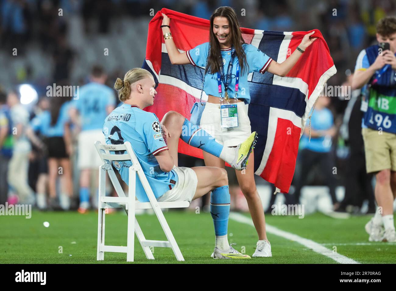 Istanbul, Turkey. 10th June, 2023. Erling Haaland of Manchester City ...