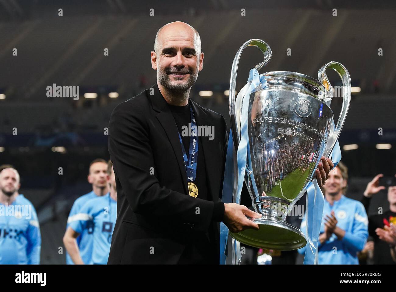 Pep guardiola trophy 2023 hi-res stock photography and images - Alamy