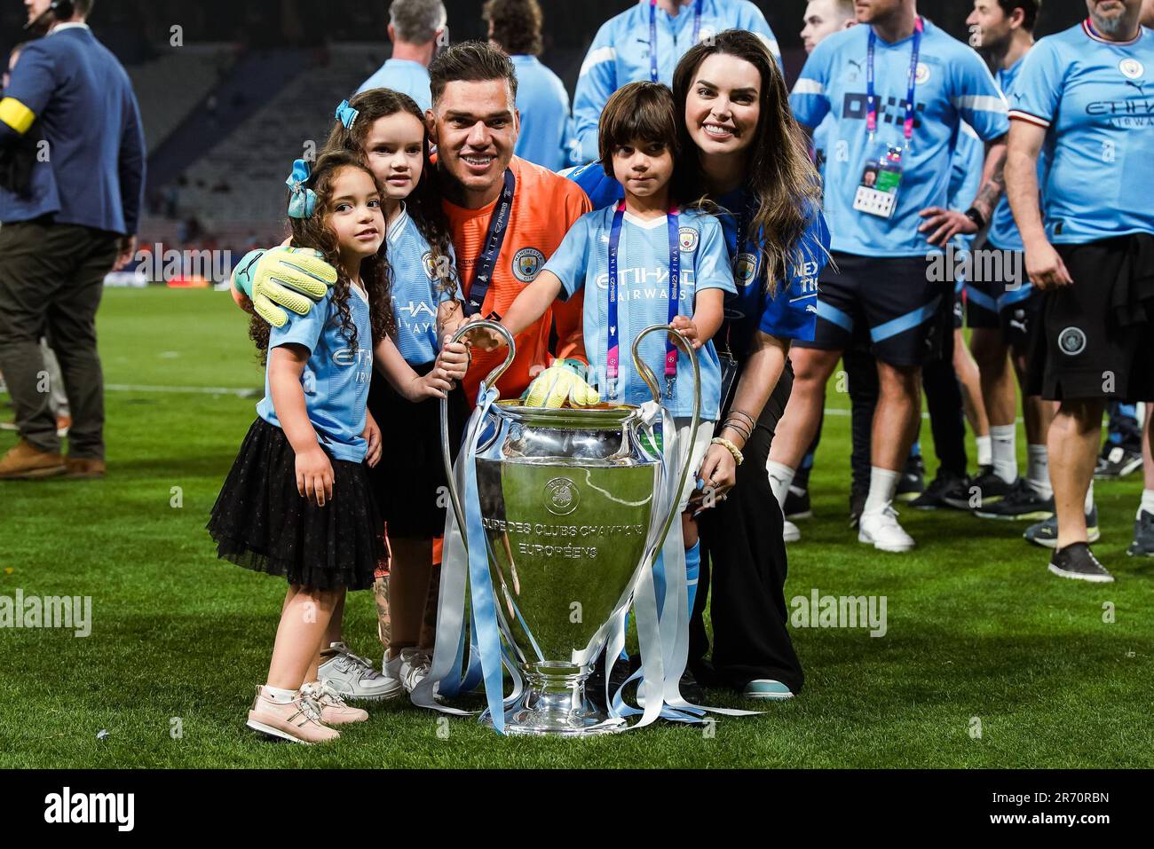 Istanbul, Turkey. 10th June, 2023. Ederson of Manchester City poses ...
