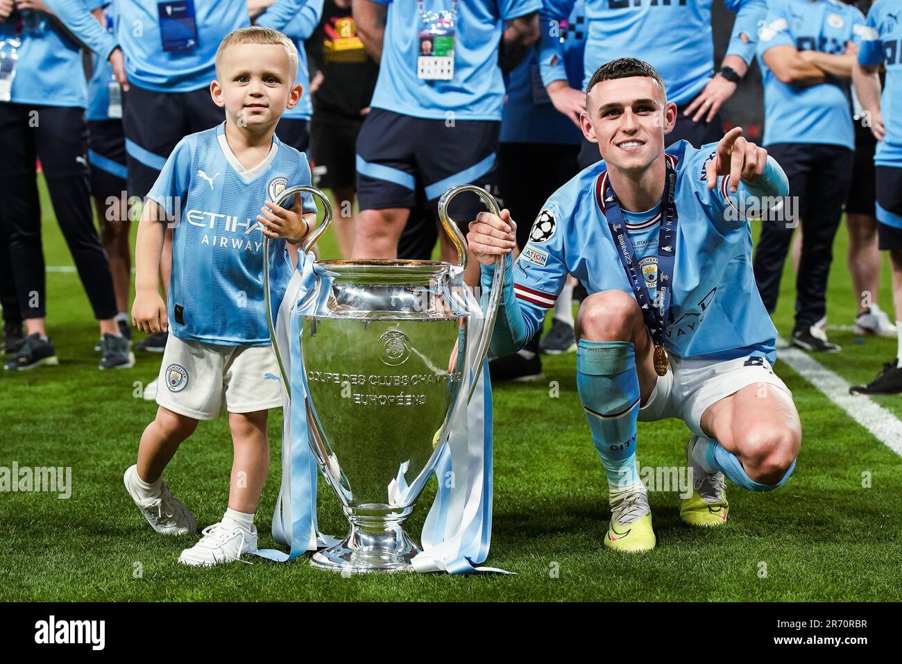 Istanbul, Turkey. 10th June, 2023. Phil Foden of Manchester City poses ...