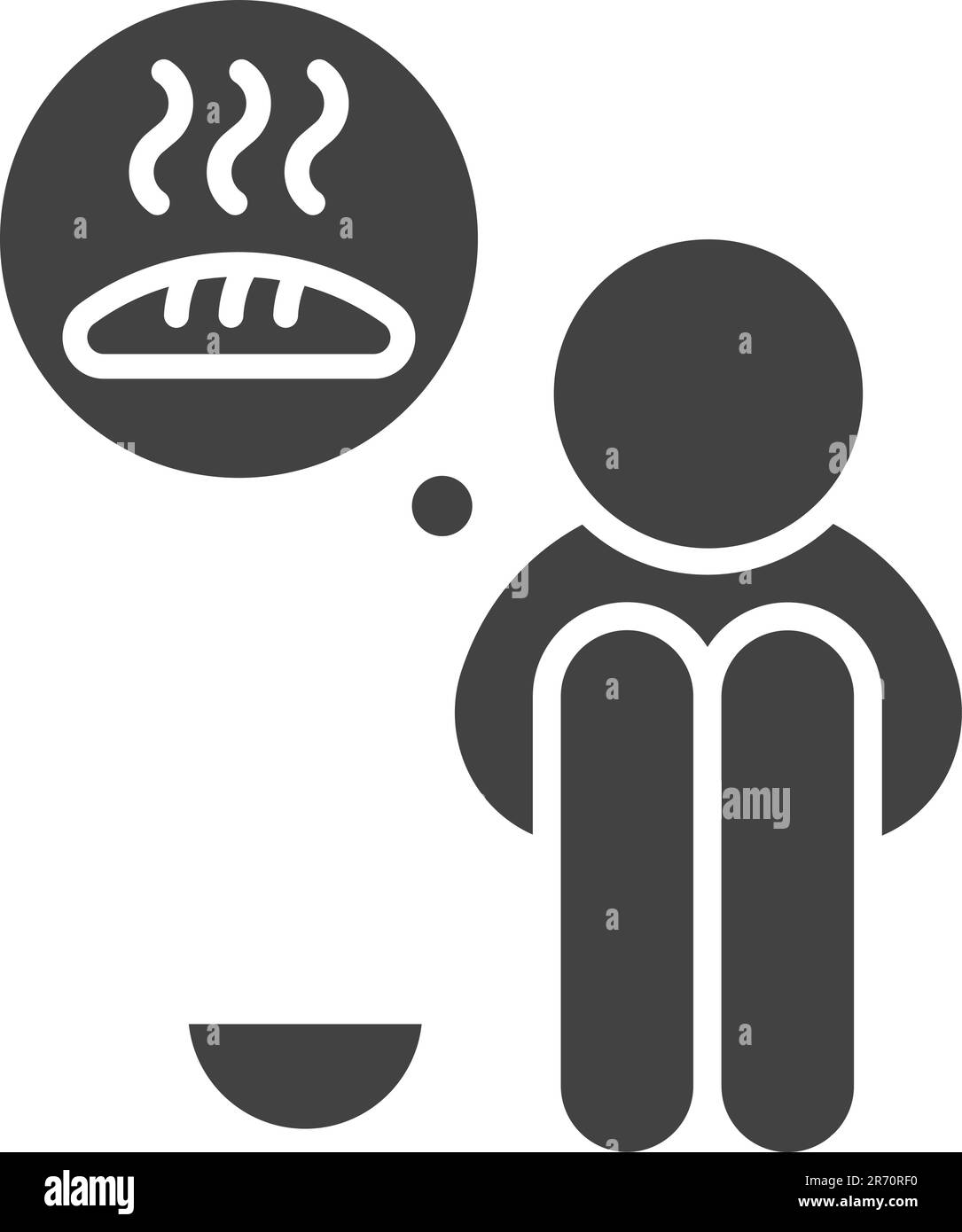 Hunger icon vector image. Suitable for mobile application web ...