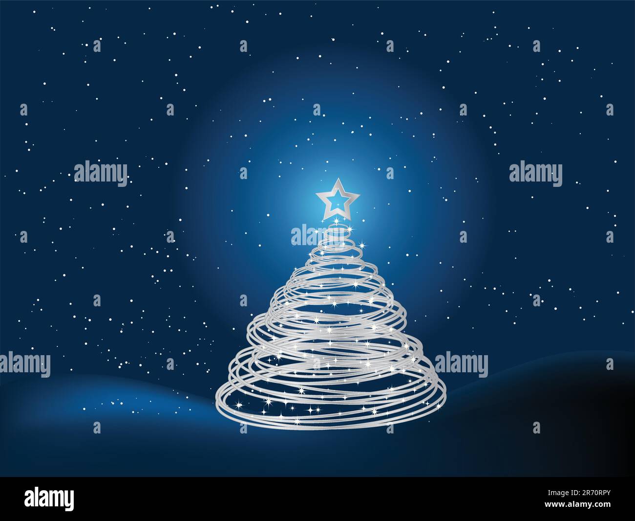 Sparkly christmas tree Stock Vector Images - Alamy