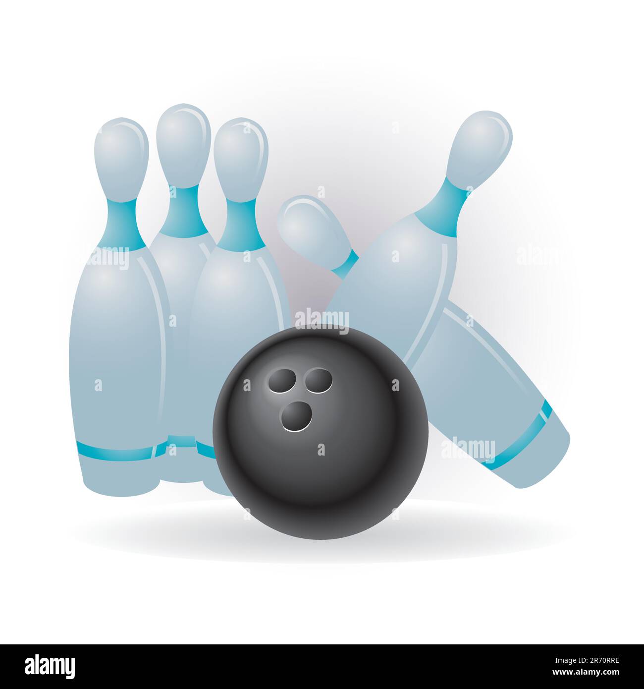 bowling ball and pins Stock Vector Image & Art - Alamy