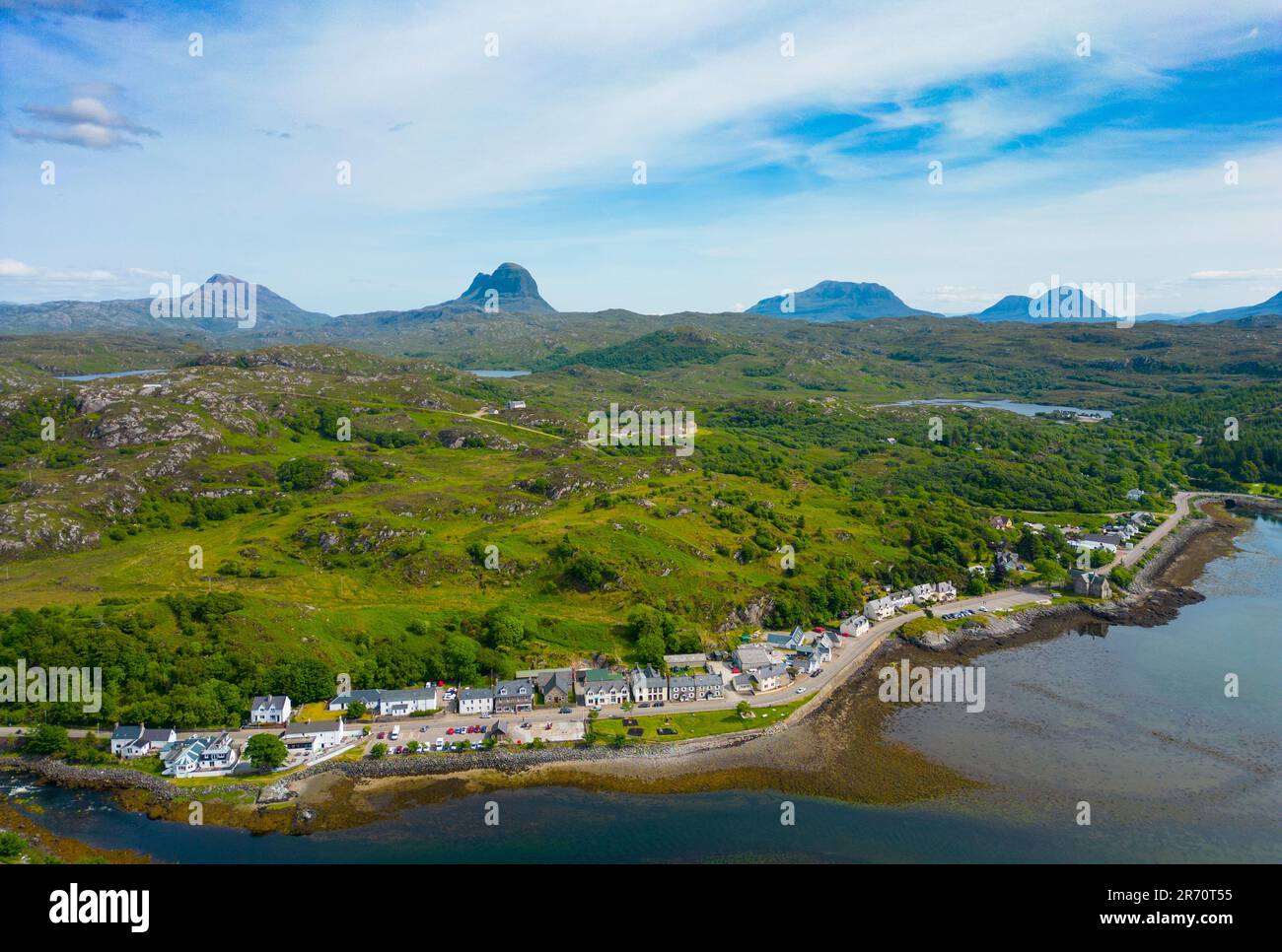 Lochinver aerial view hi-res stock photography and images - Alamy