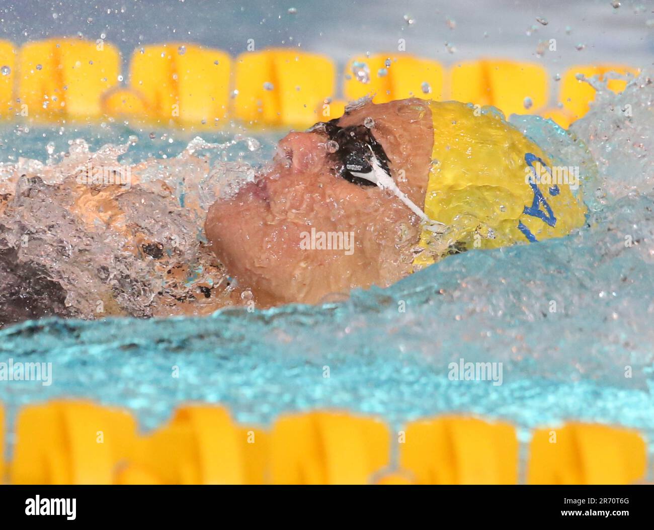 Pauline Mahieu of Canet 66 Heat 100 M Dos during the French Elite ...