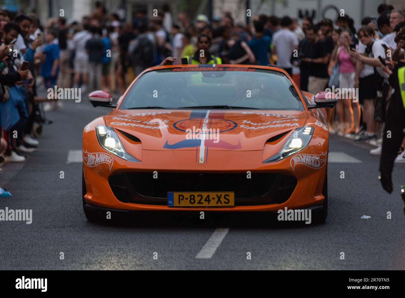 Gumball 3000 supercar rally visiting the redeveloped Battersea Power ...