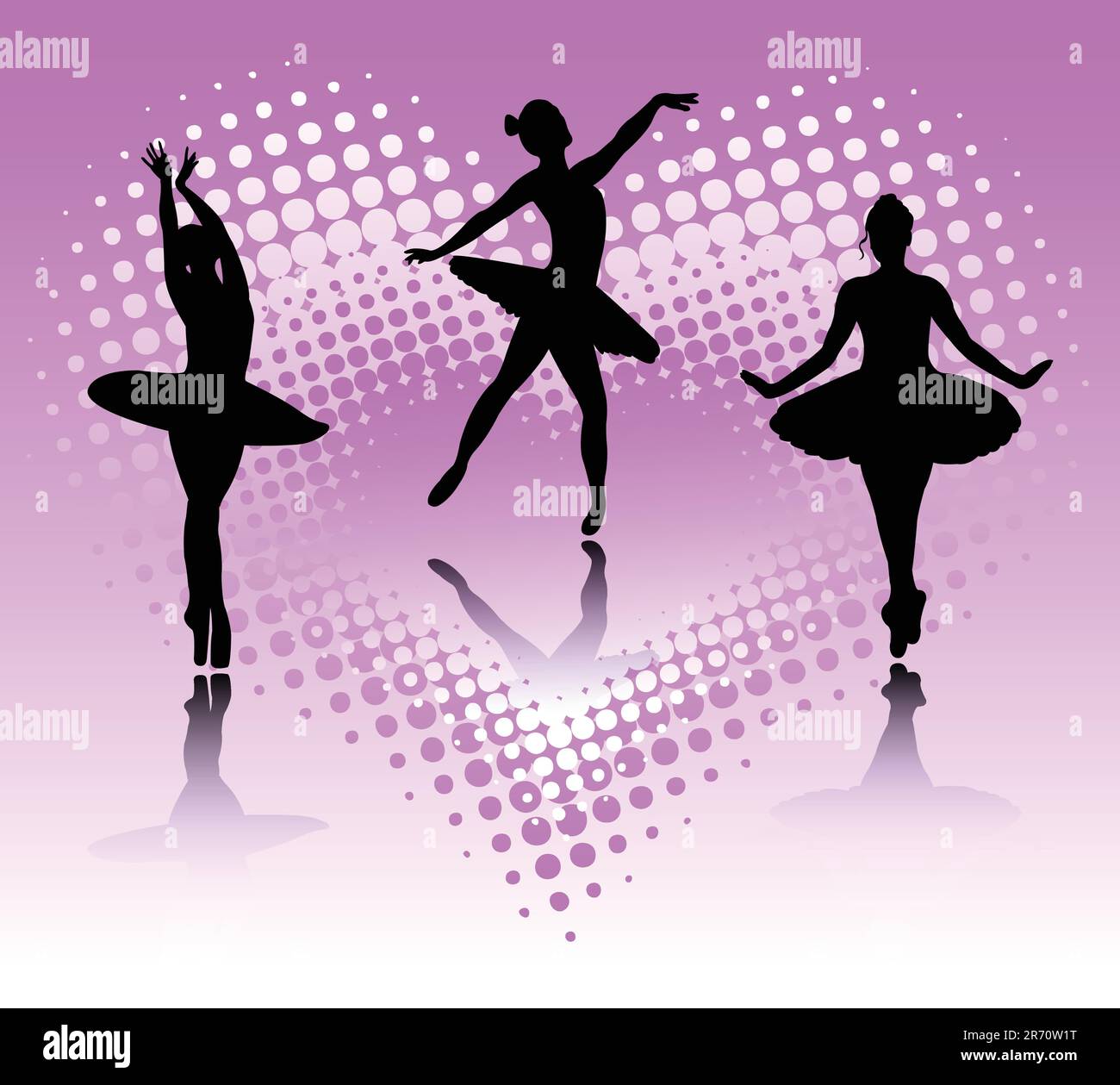 Ballet Dancers On The Abstract Background Vector Stock Vector Image And Art Alamy