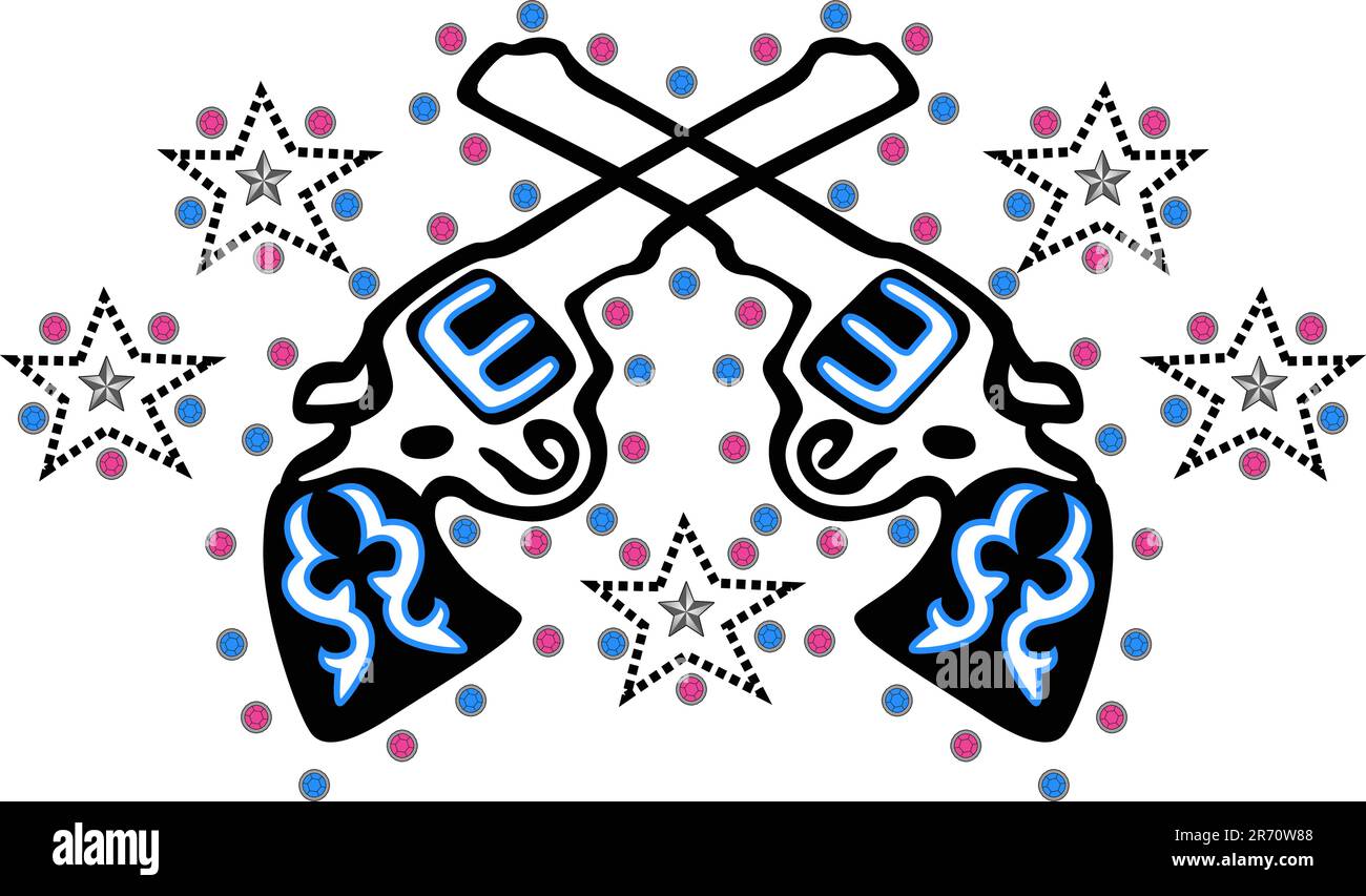 fancy gun illustration Stock Vector Image & Art - Alamy