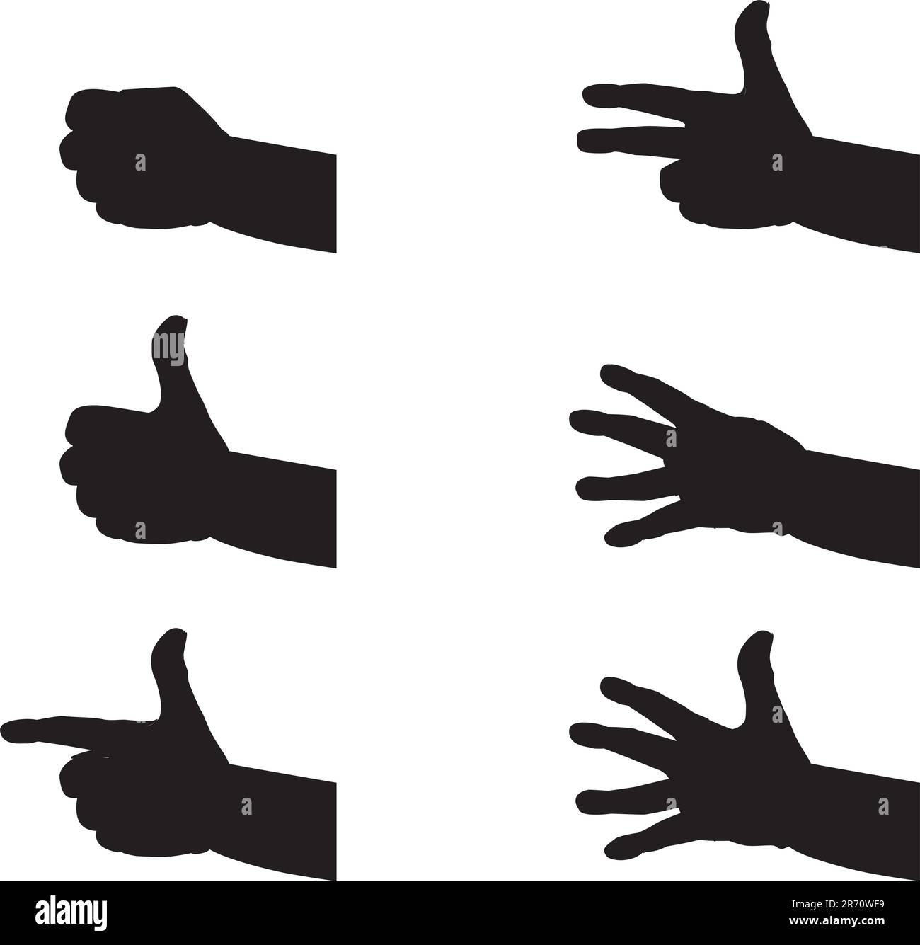 Hands touch silhouette hi-res stock photography and images - Alamy