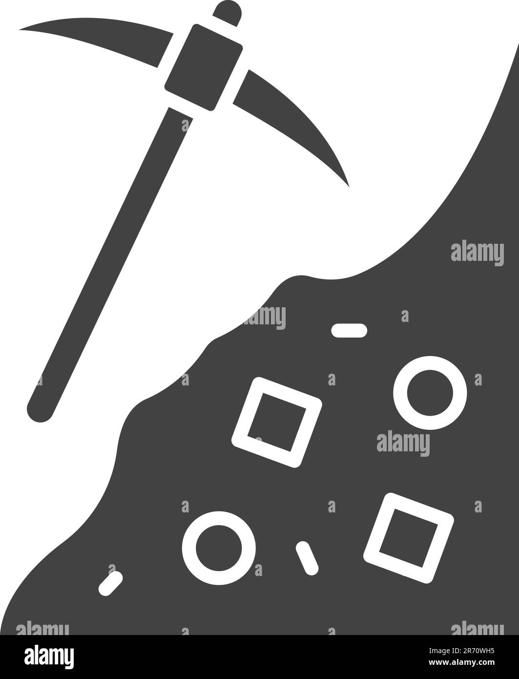 Mining icon vector image. Suitable for mobile application web ...