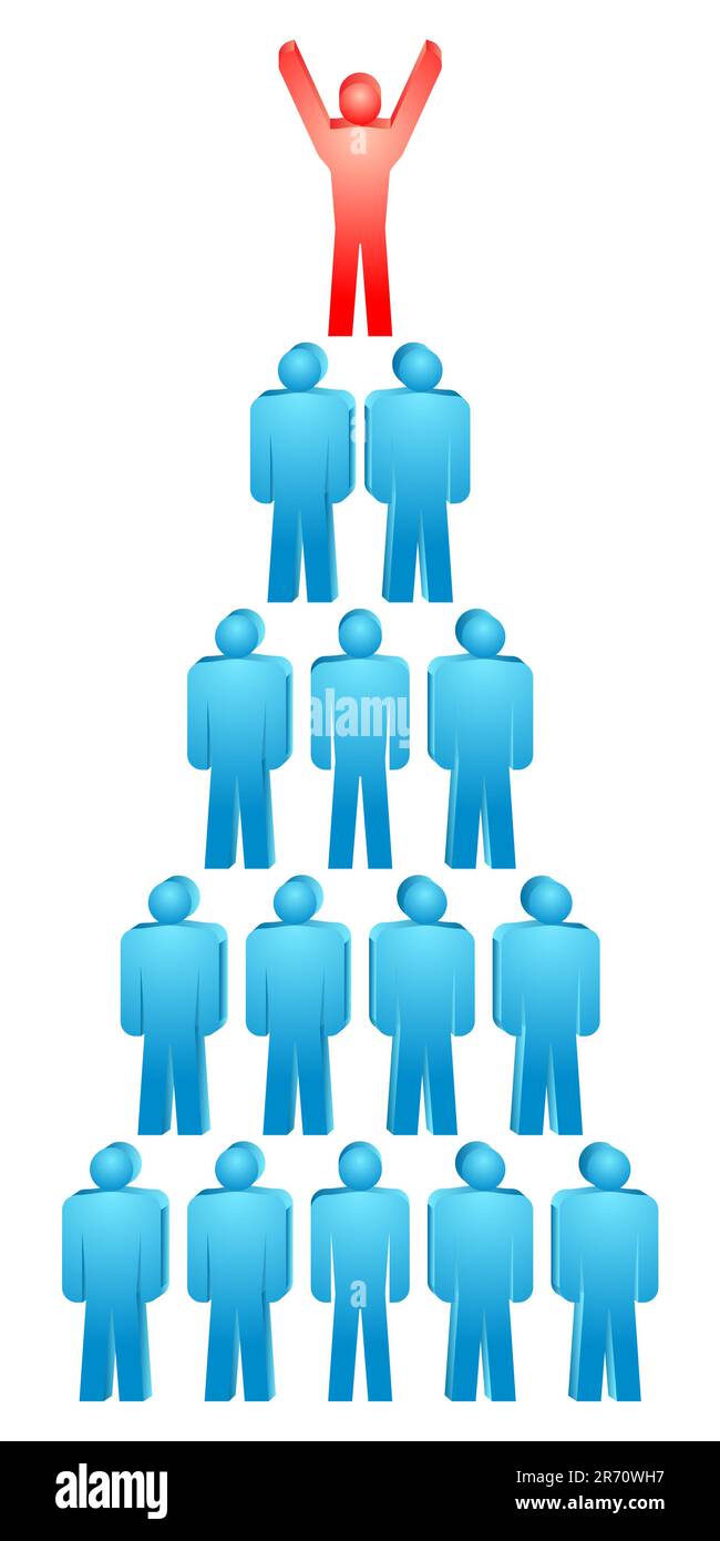 Vector group of people pyramid Stock Vector Image & Art - Alamy