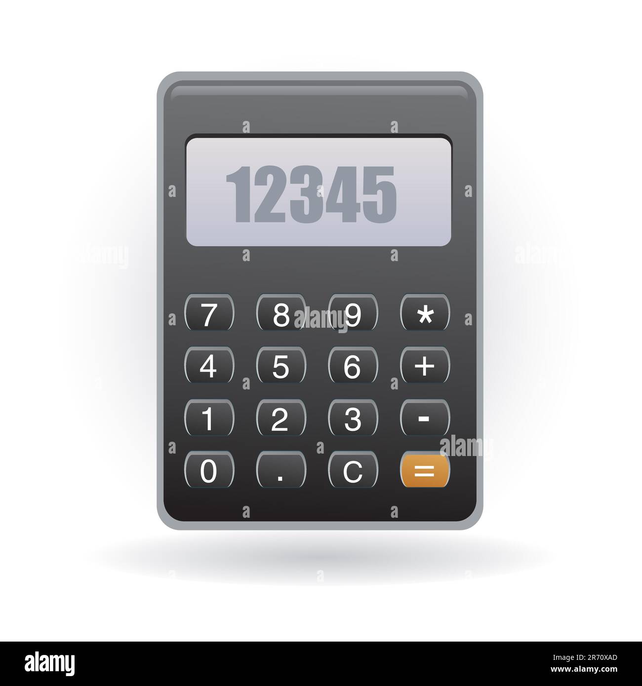 Black calculator Stock Vector Images - Alamy