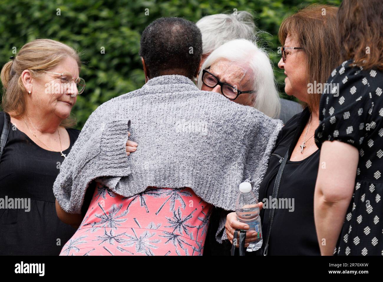 Mourners arrive for the funeral of Hugh Callaghan at the Immacutate ...
