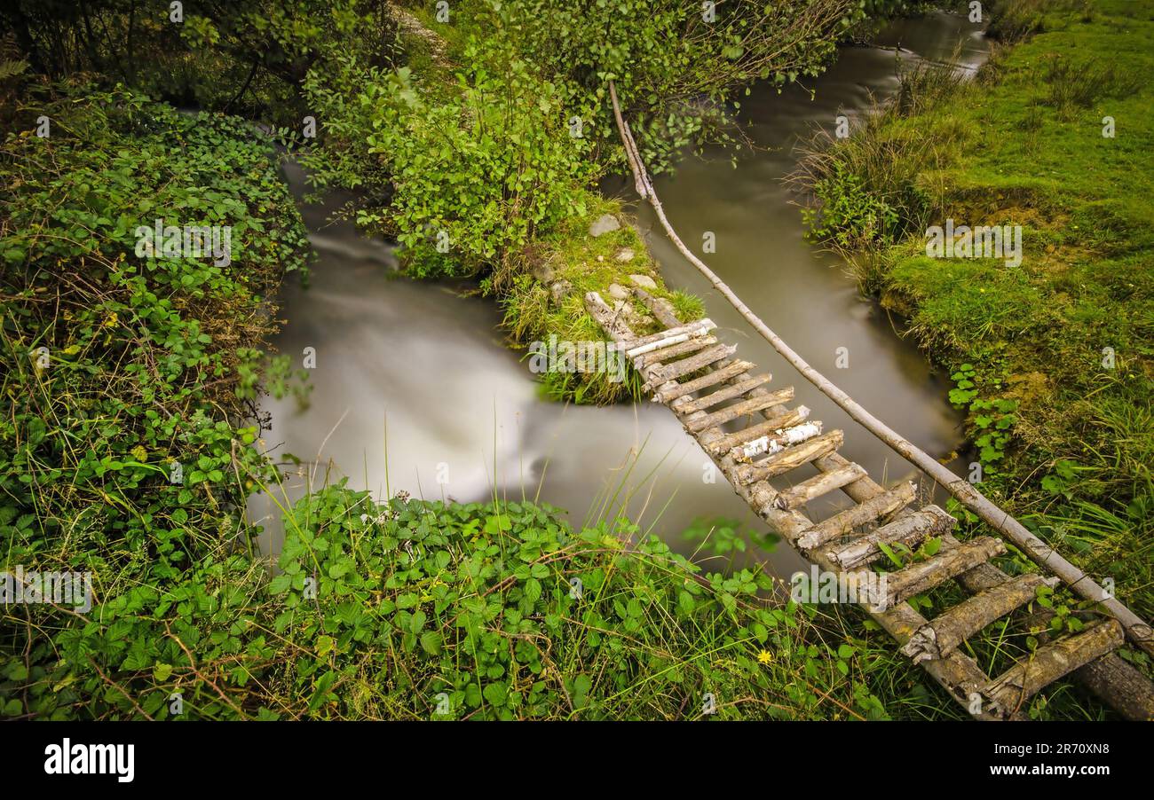 Rural footbridge hi-res stock photography and images - Alamy