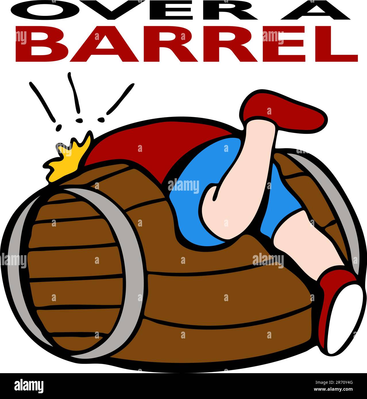 Man over a barrel hi-res stock photography and images - Alamy