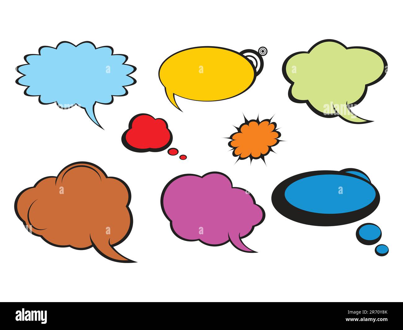 abstract colorful comic callout shapes vector illustration Stock Vector ... abstract colorful comic callout shapes vector illustration Stock Vector ...