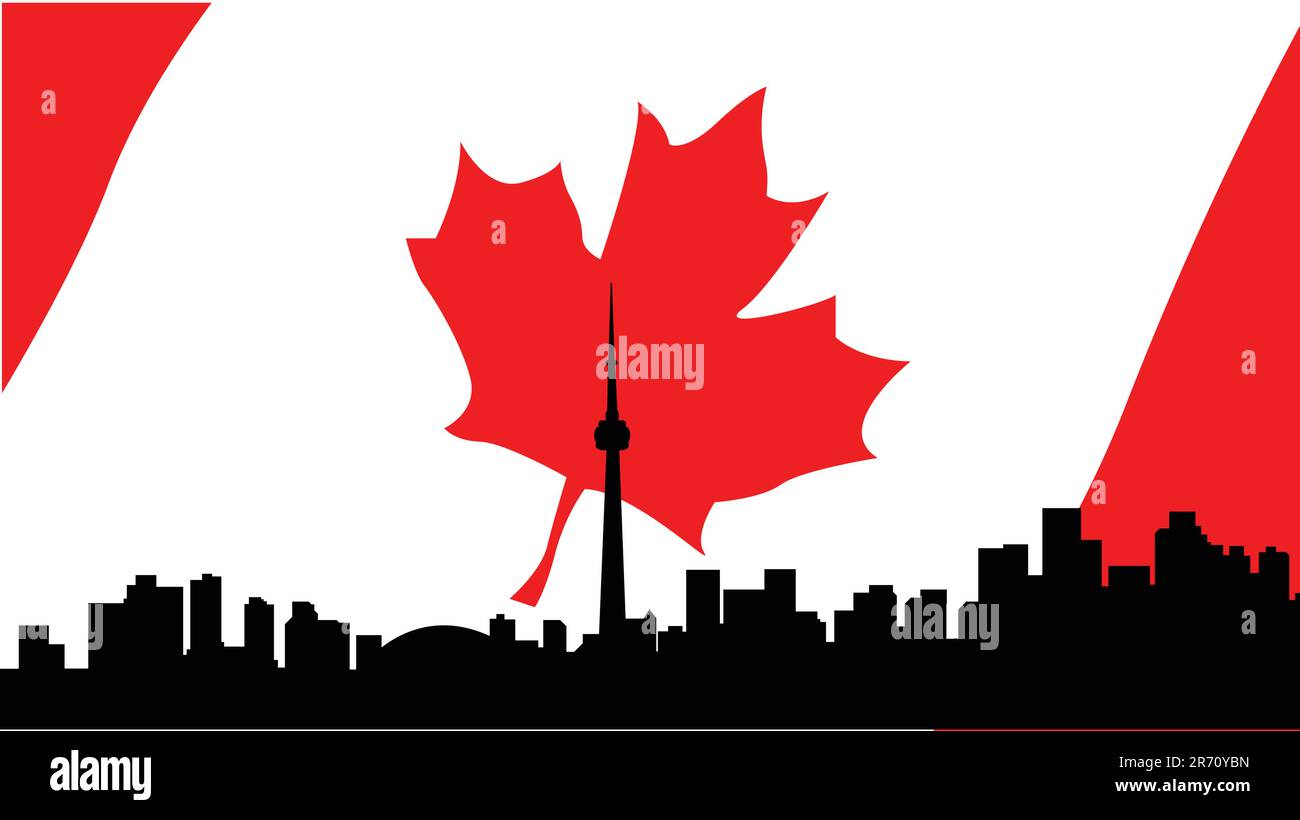 Canada city view Stock Vector Images - Alamy