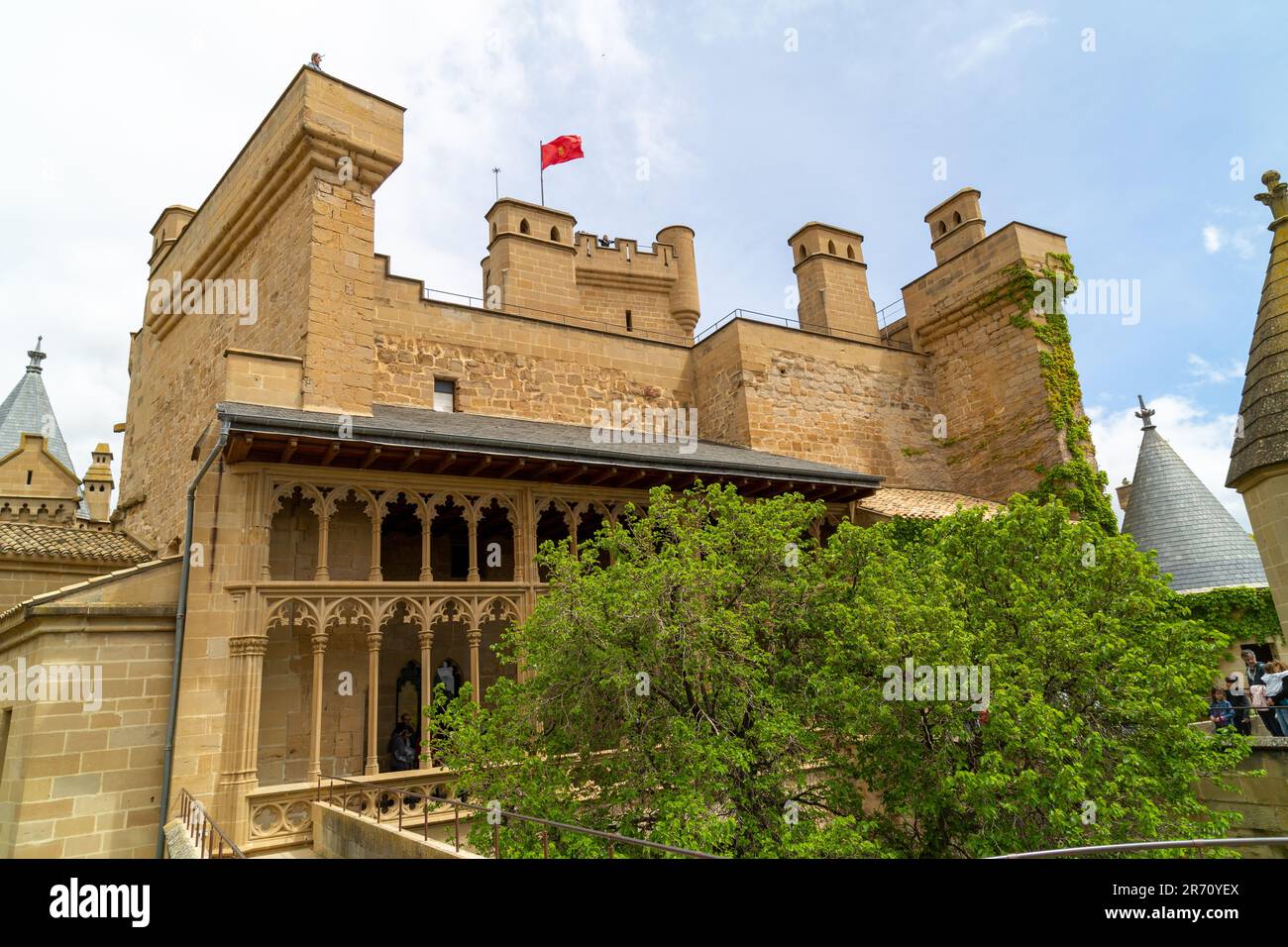 Royal Palace of Olite, Olite Navarre Spain Stock Photo - Alamy