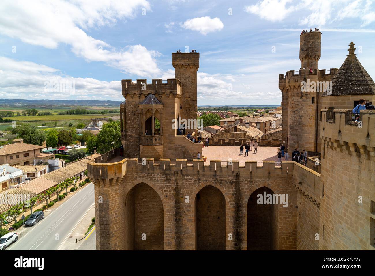 Royal Palace of Olite, Olite Navarre Spain Stock Photo - Alamy