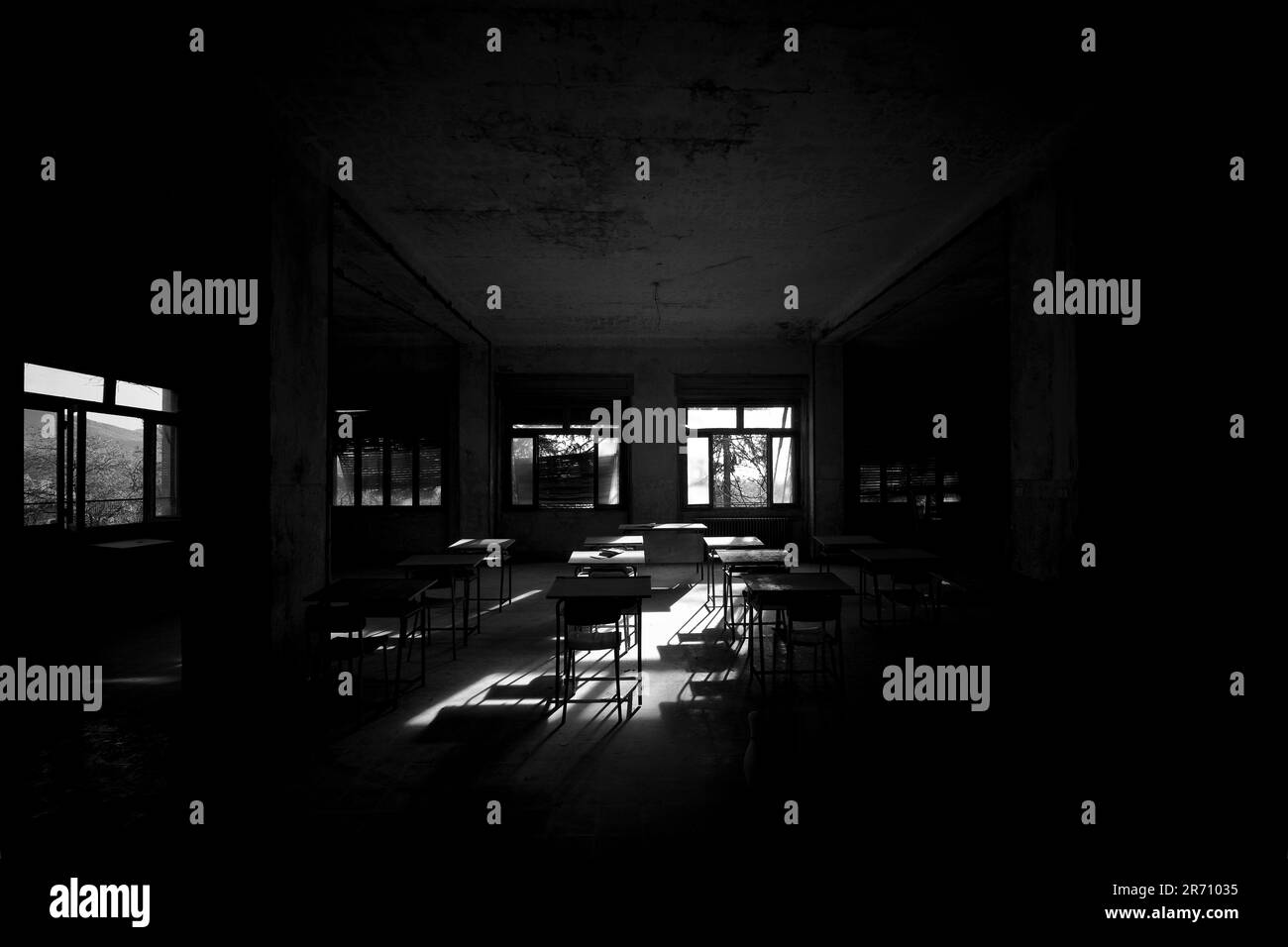 Italy. Saltrio. Former colony Luraschi. Ex colonia Luraschi Stock Photo ...