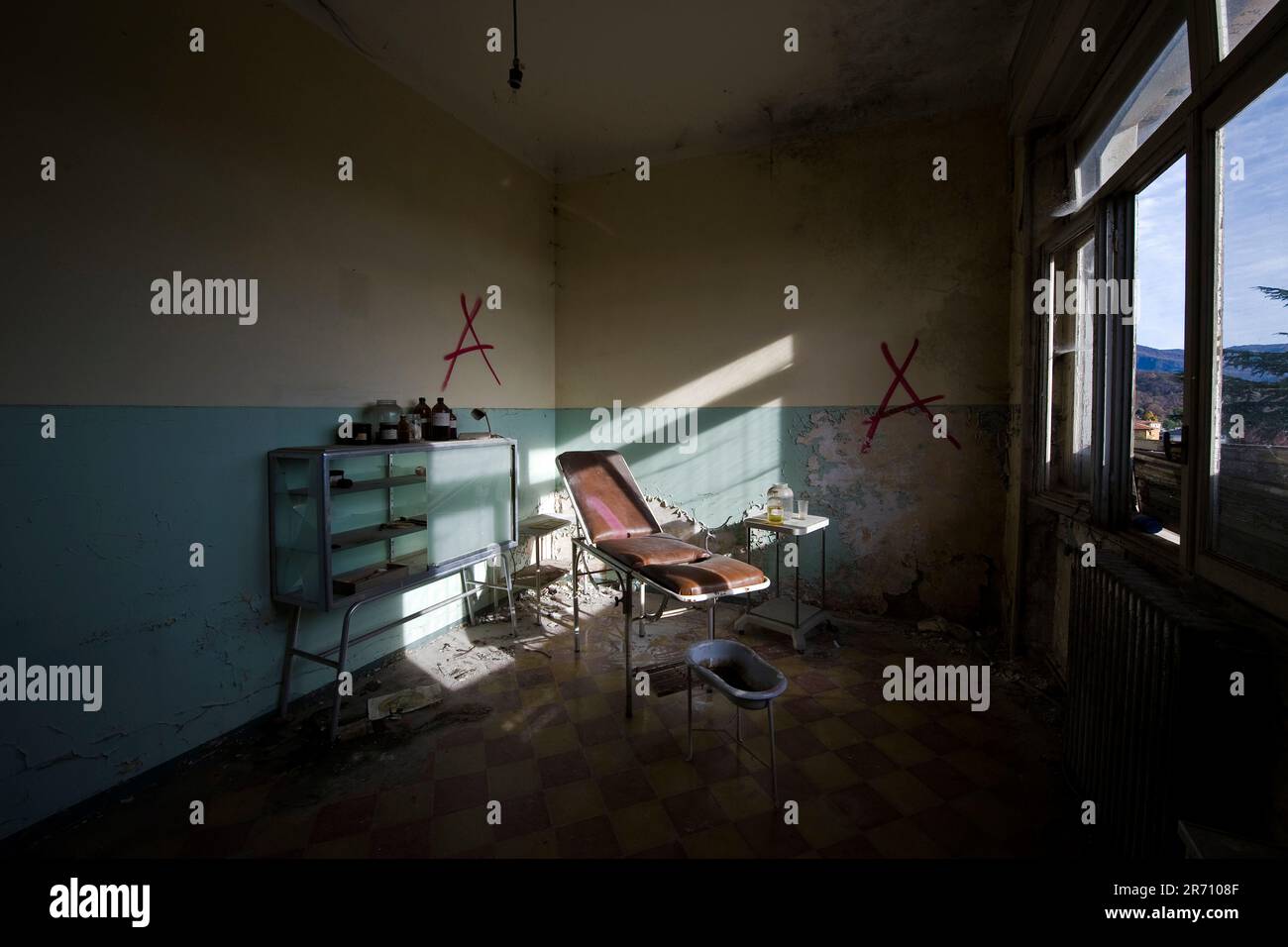 Italy. Saltrio. Former colony Luraschi. Ex colonia Luraschi Stock Photo ...