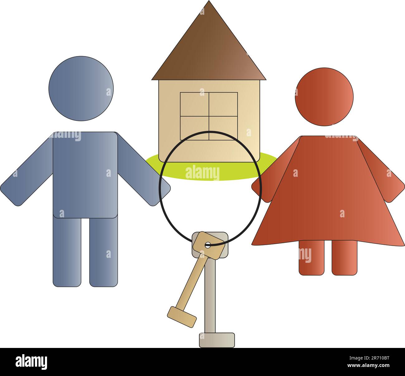 Women house keys Stock Vector Images - Alamy