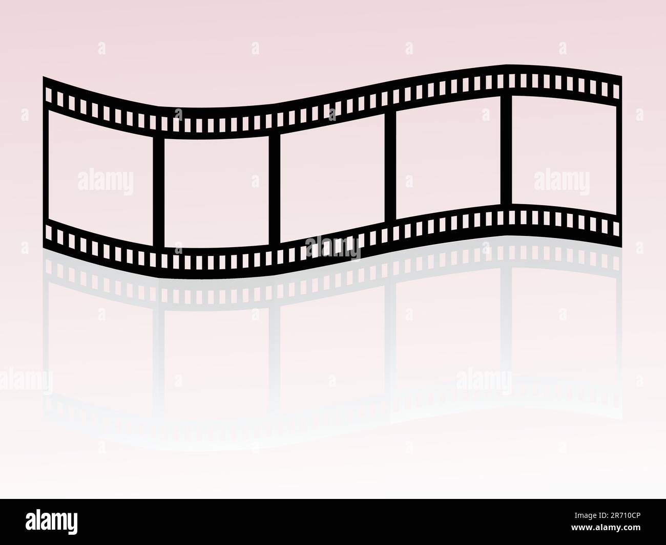 vector eps 10 illustration of a simple film stripe with shadow Stock ...