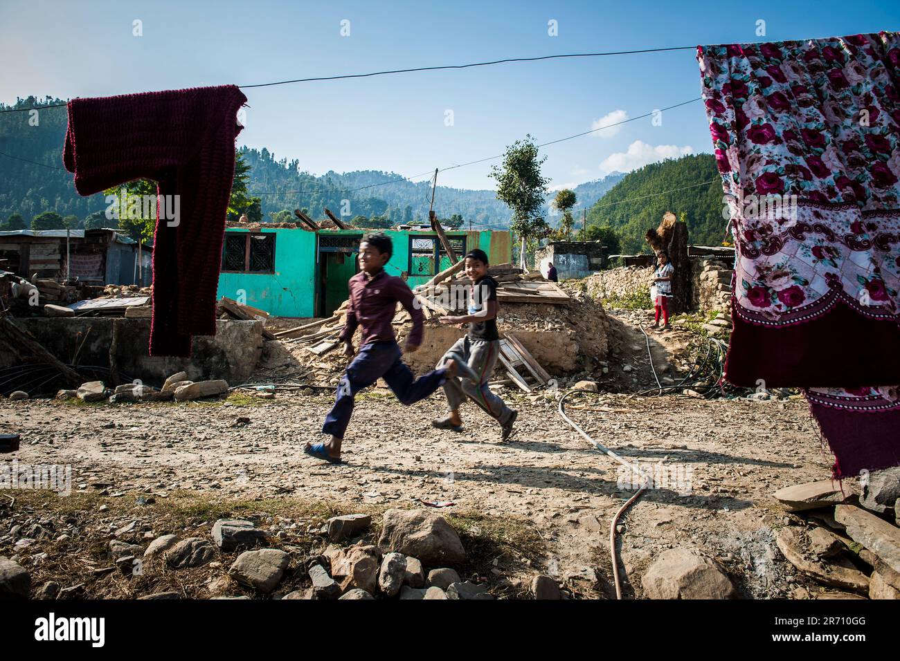 Nepal. Nuwakot district. one year after the earthquake. humanitarian ...