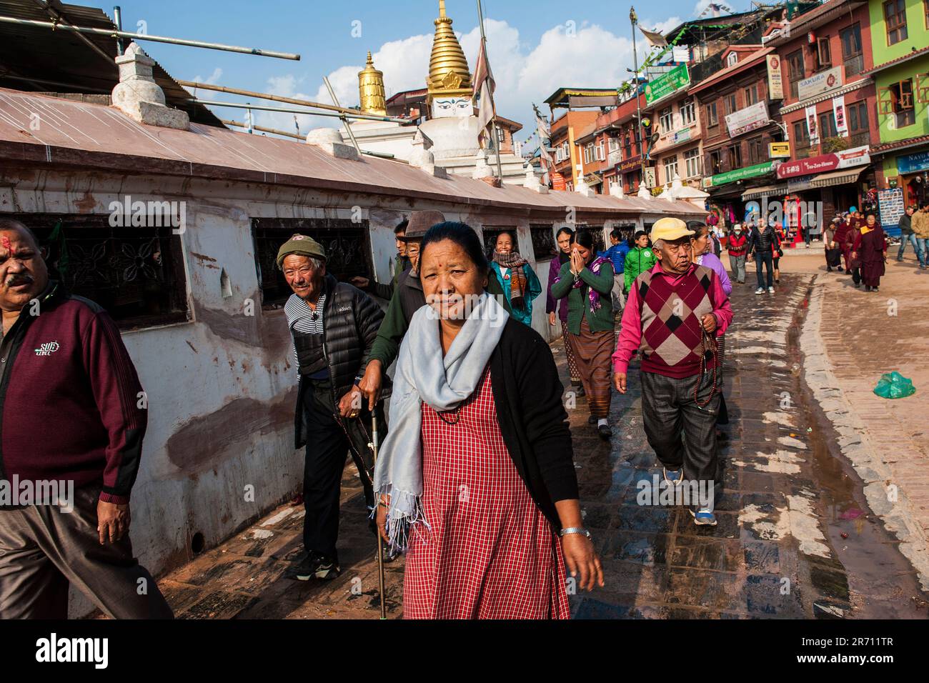 Nepal. Bouddhnath. daily life Stock Photo - Alamy