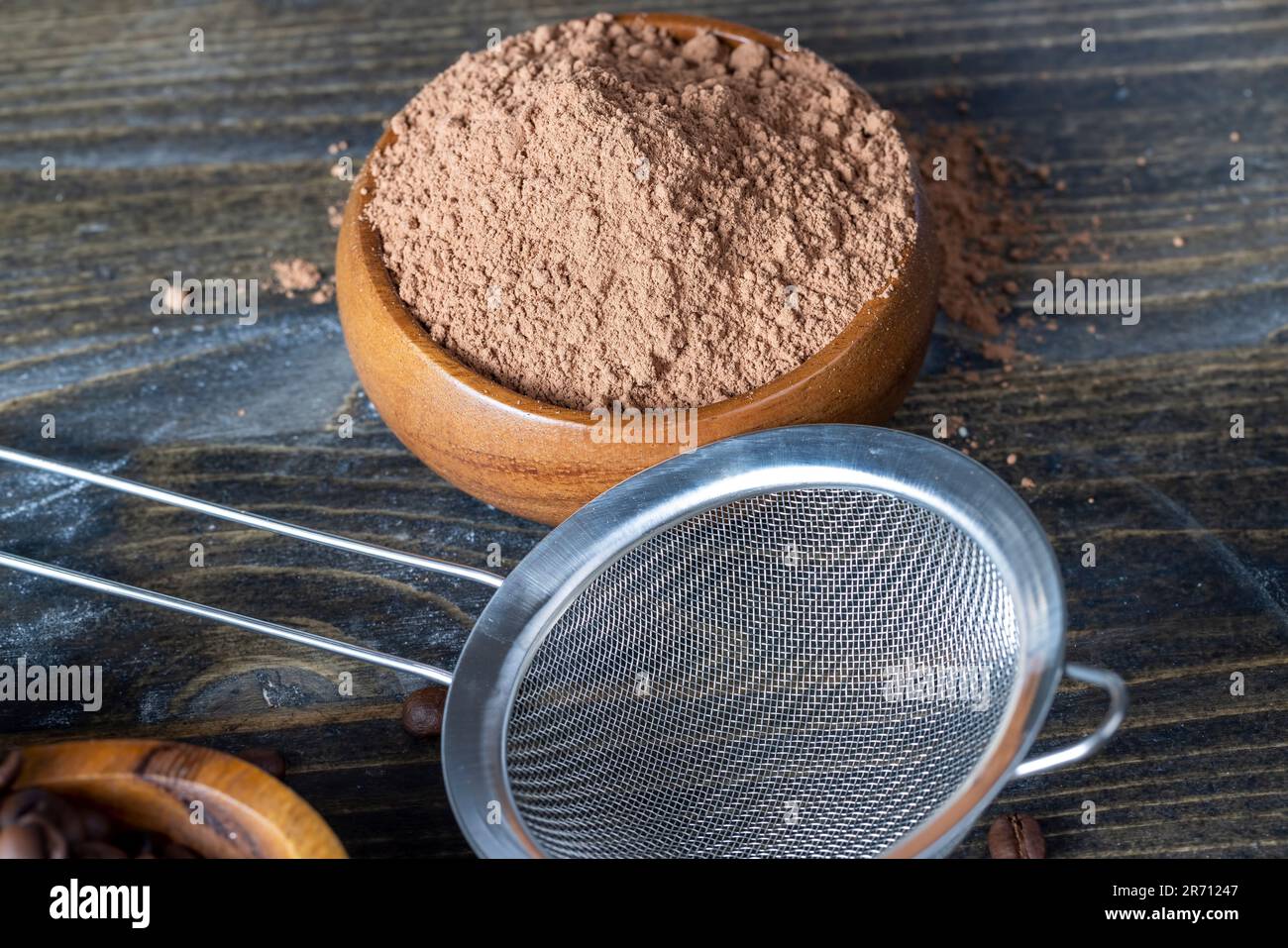 Cocoa powder is used in cooking in the preparation of chocolate and ...