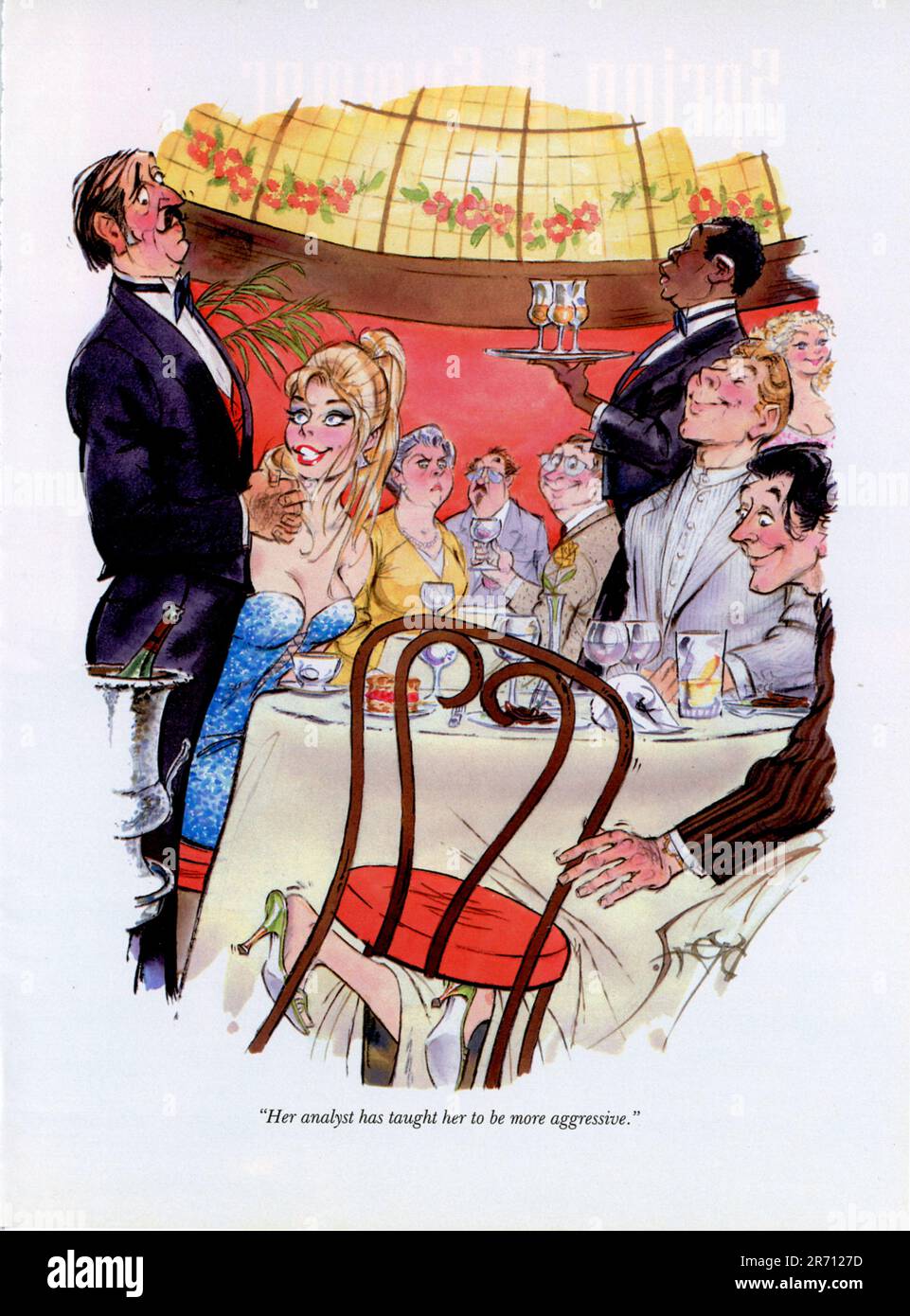 Vintage "Playboy" magazine April 1998 issue cartoon, USA Stock Photo ...
