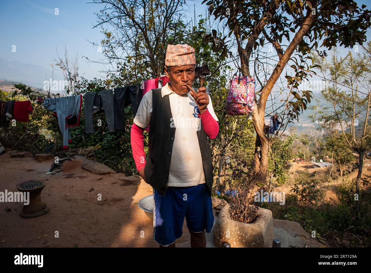 Nepal. Nuwakot district. one year after the earthquake Stock Photo - Alamy