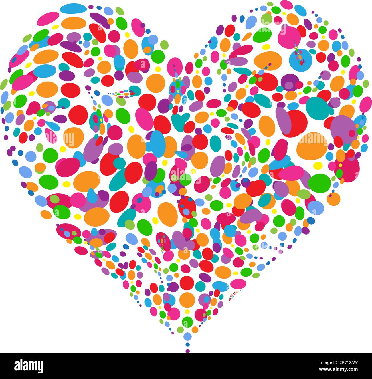Funny colorful heart shape design Stock Vector Image & Art - Alamy