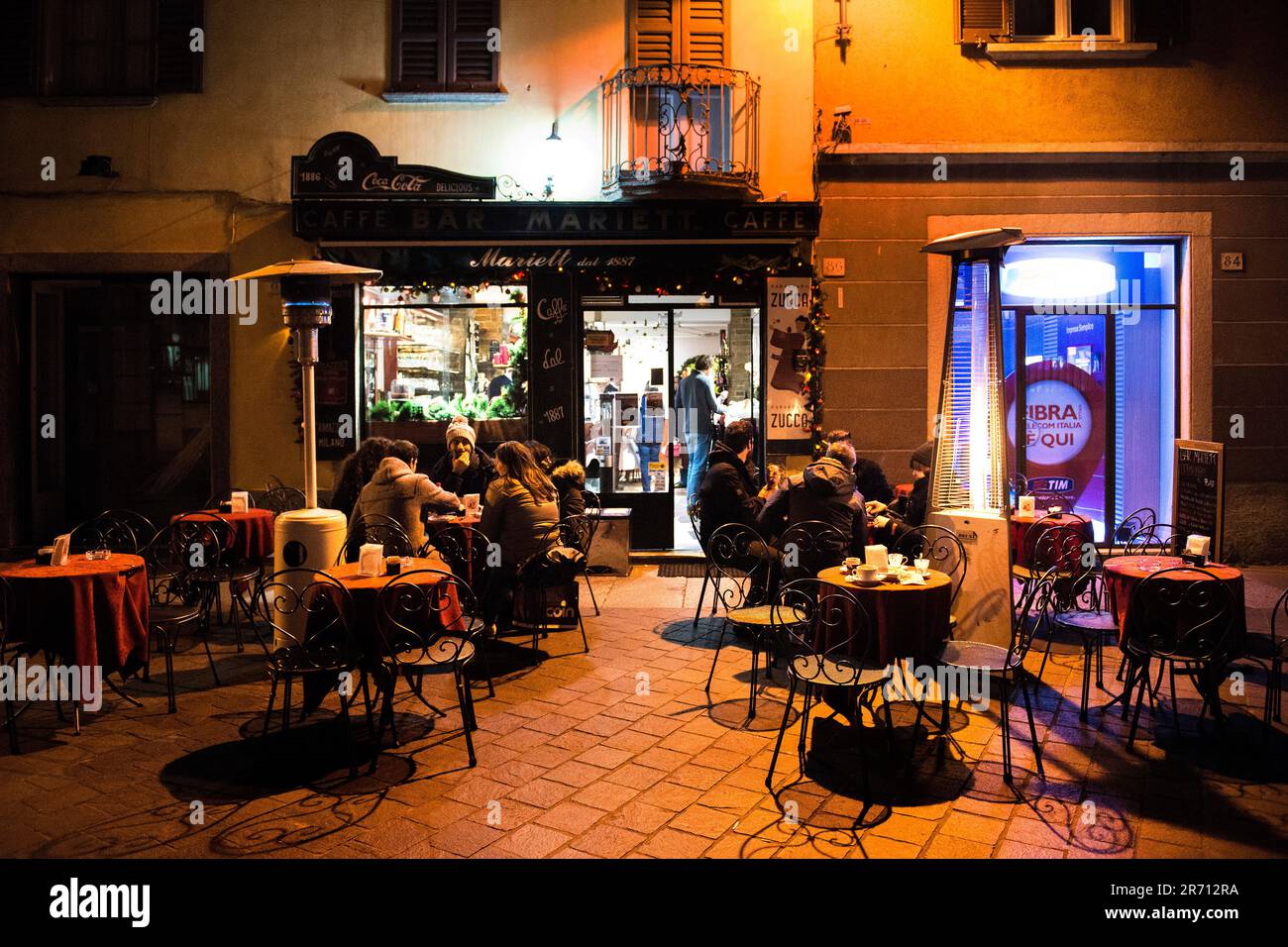Italy. Como. Magic light festival. Christmas Stock Photo - Alamy