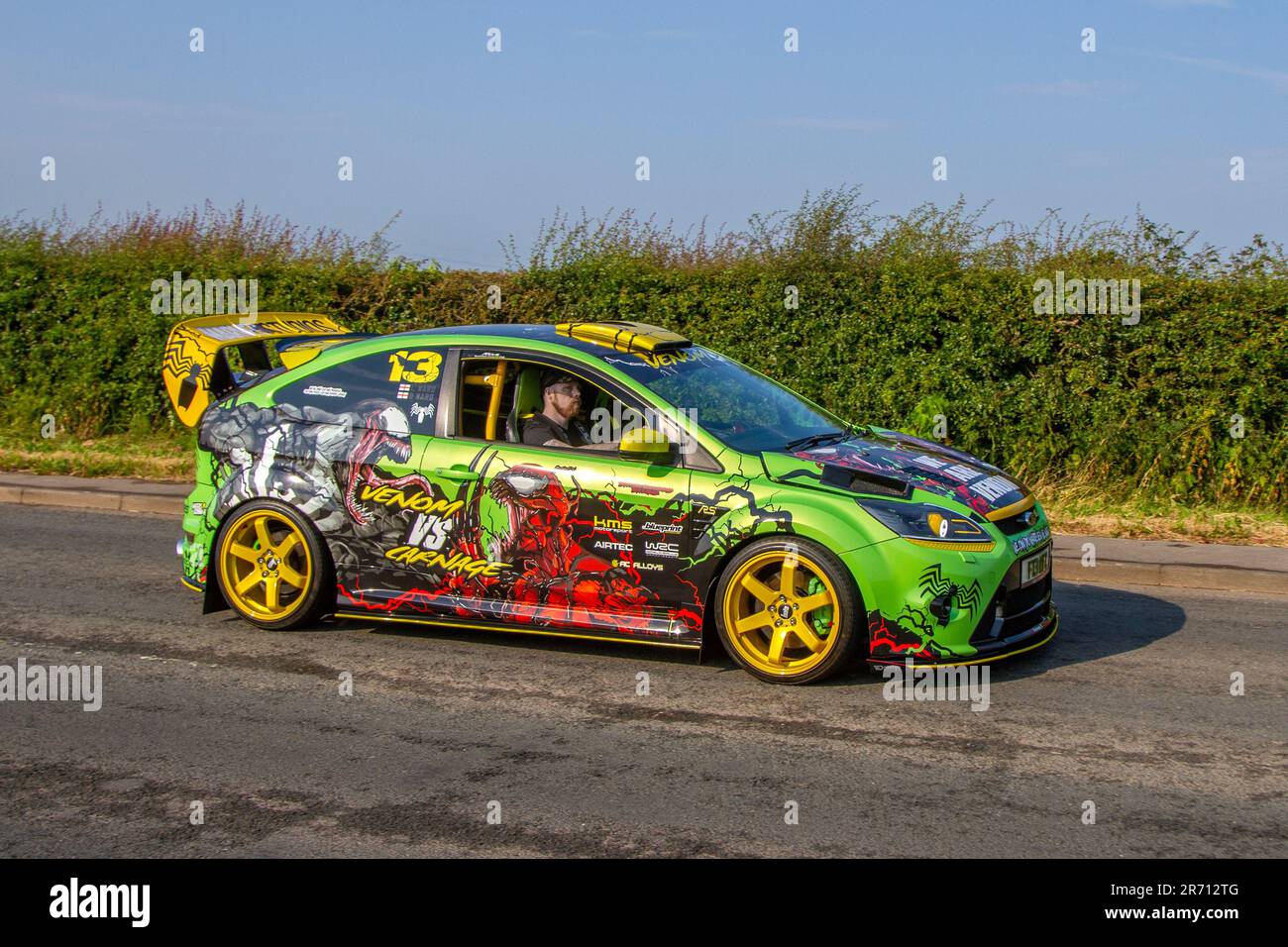 'Venom versus Carnage ' 2021 Green-wrapped Ford Focus RS customised ...