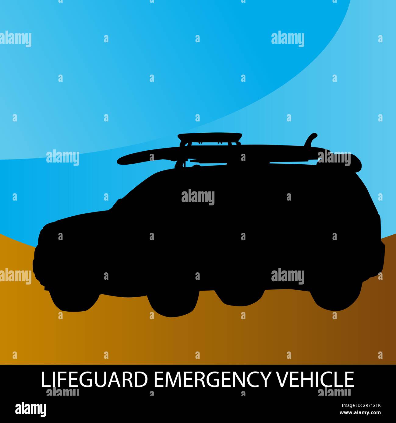 Lifeguard patrol vehicle Stock Vector Images - Alamy