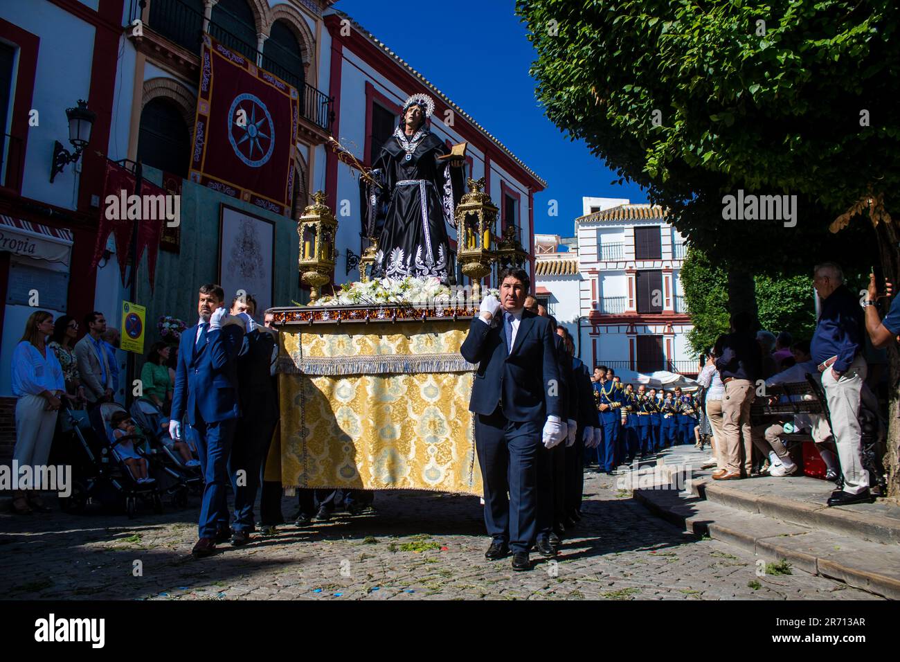 Honorary citizen participating at the Corpus Christi procession, their ...