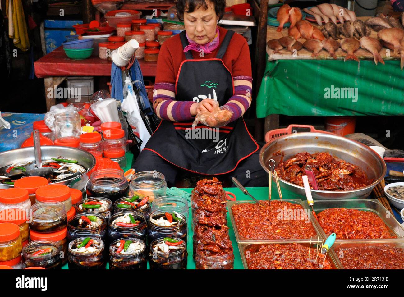 South Korea. Busan. fish market Stock Photo - Alamy